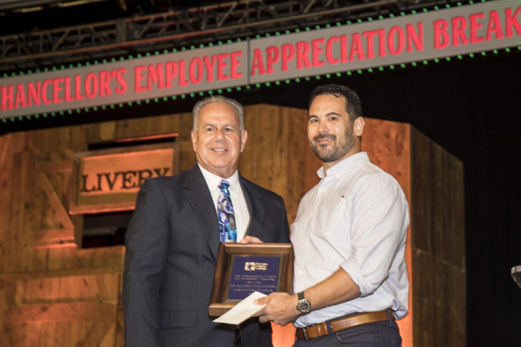 Prof. Sosa Wins Chancellor's Award - TCC News