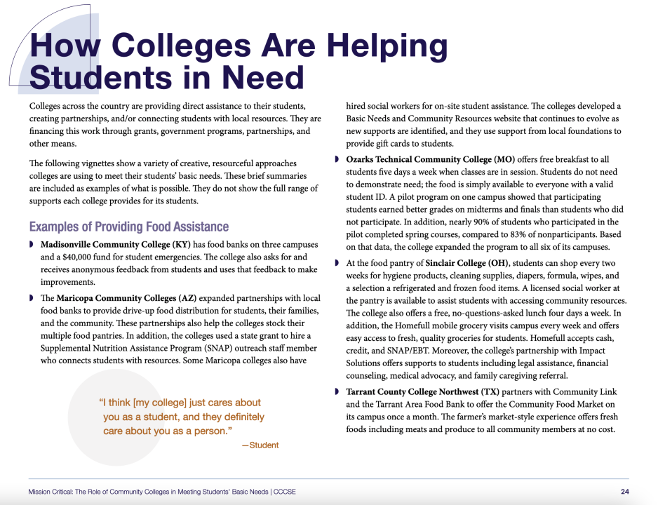 Helping Students in Need by Serving the Community - TCC News