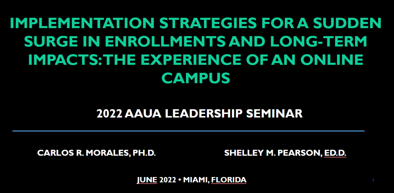 AAUA Presentation - TCC News